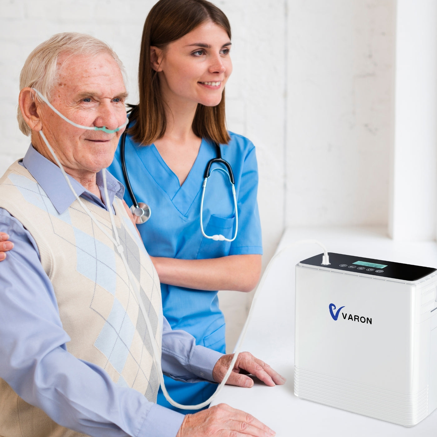 VARON VP-6 Continuous Flow Portable Oxygen Concentrator 1-6L