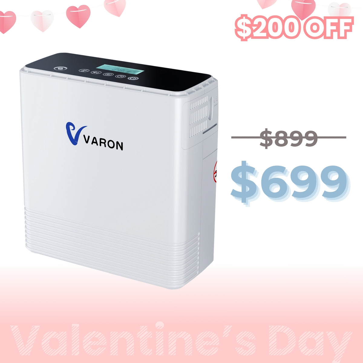 VARON VP-6 Continuous Flow Portable Oxygen Concentrator 1-6L