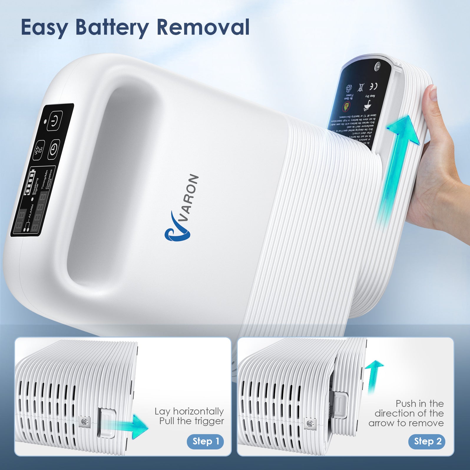 Portable Oxygen Concentrator 5L With Pulse Flow and Battery — VARON