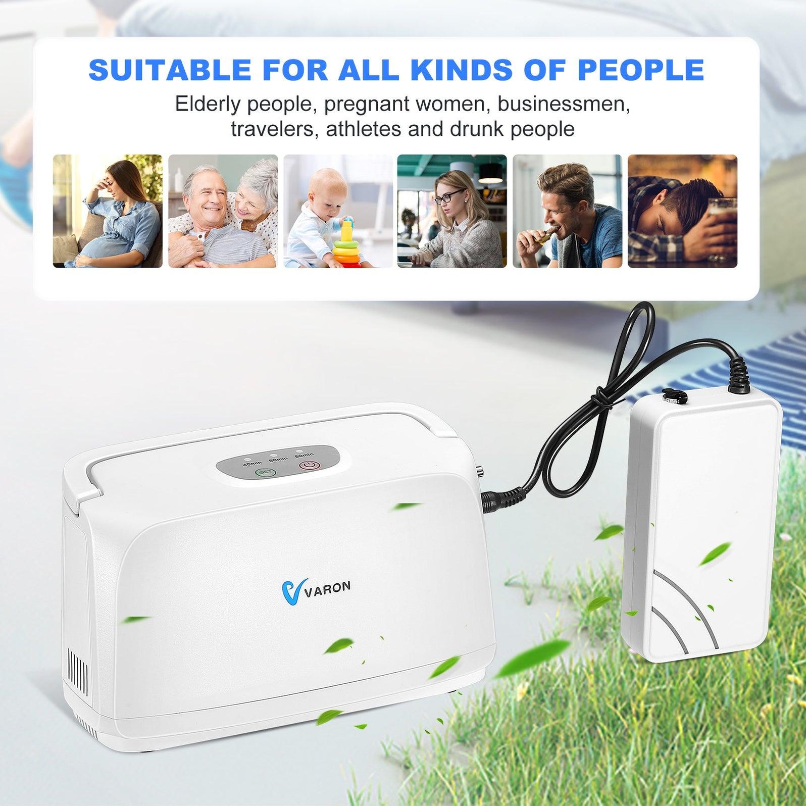 VARON 3L/min Portable Oxygen Concentrator VL-1
